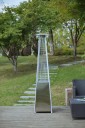 Patio Heater- Stainless Steel Gas Flame Pyramid Patio Heater ...