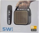 M17K Rechargeable Karaoke Speaker with Dual Wireless Microphones ...