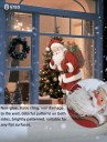 Tirhano 30 cm Santa Claus Window Sticker Removable Sticker | Makro
