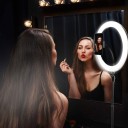 18" LED Ring Light With Stand ZAR64 Circular Incandescent Tube Light ...