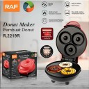 RAF Non-Stick 500W Mini Donut Maker Machine Waffle Maker | Makro