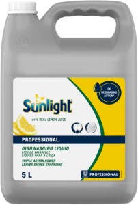 Sunlight Professional Dishwashing Liquid (Lemon, 5 L) | Makro
