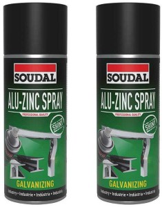 SOUDAL Galvanising Spray Professional Quality Industrial Use Shiny ...