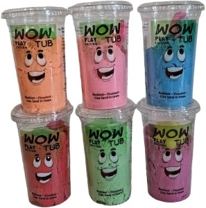 Umlozi WOWTub 6 Pack - Kinetic Sand Clay Art & Moulding Art and Craft ...