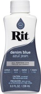 Rit All-Purpose Liquid Dye Denim Blue Do-it-yourself Kits Art and Craft ...