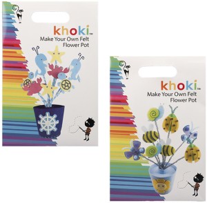 Khoki Art+Craft Make Your Own Felt Flower Pot Craft Kits Art and Craft ...