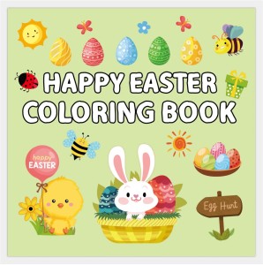 Generic Bold & Easy Coloring Book: Happy Easter | Makro