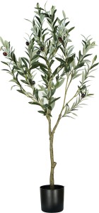 HouzeComfort Olive Plant (Spray) Artificial Plant with Pot | Makro