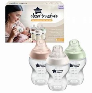 Tommee Tippee Closer To Nature Bottle 260ml 3 Pack 0m+ - 260 ml | Makro