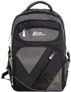 Camel Mountain School Back bag Black/Grey Laptop Backpack | Makro