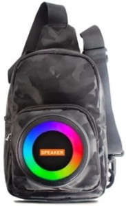 Prime Mart Sling Bag With Built-in RGB Bluetooth Speaker, USB, Aux, SD ...
