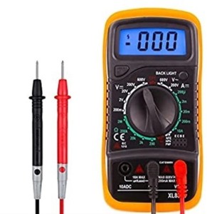 AK Backlit Digital Multimeter - Portable, Non-Slip Sleeve, Various ...