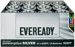Eveready Power Plus Silver R20PP Zinc Chloride Battery | Makro
