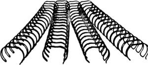 Valenna Double Loop Wire Binding Elements and Comb Ring Spines with 3:1 Pitch and 11mm 50 Pack ...