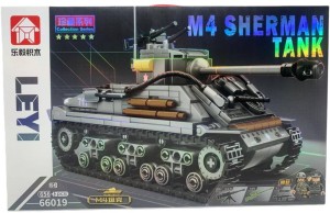 Leyi M4 Sherman Tank Building Blocks - 656 Pieces Vehicles | Makro