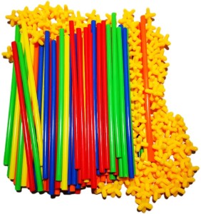 Umlozi Plastic Straws and Connectors Building Construction Set - 200 ...