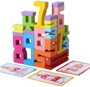 P4D Toddler Wooden Digital Building Blocks Wooden Blocks | Makro