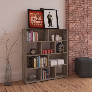 Click Furniture Book bookcase Cinnamon Engineered Wood Free Standing ...
