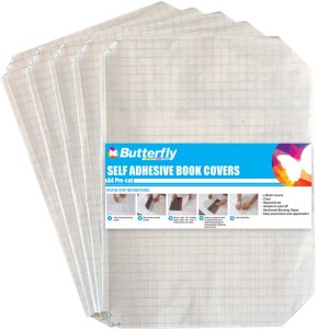 BUTTERFLY A4 Pre-cut Self-adhesive Plastic Book Covers Book Wrap Cover ...