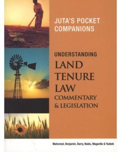 UNDERSTANDING LAND TENURE LAW by MAHOMED A | Makro