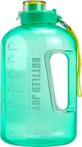 Bottled Joy BPA Free Water Bottle with time marker-2.5L Green 2200 ml ...