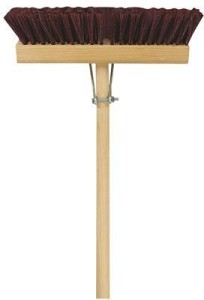 ADDIS 18 PVC Gutter Sweeper Hard Broom Coconut Fiber Brush with Wooden ...