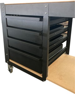 CLIP-FIT Work Bench Half Drawer Kit 500 Deep 1200mm x 600mm Carbon ...