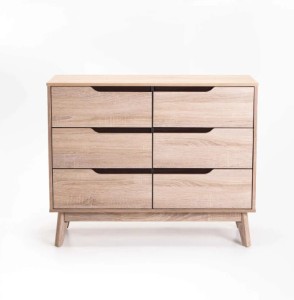 Novafurn 6 Drawer Engineered Wood Free Standing Chest of Drawers | Makro