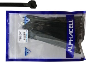 Alphacell Cable tie - 200mmx4.8mm black (qty100) Plastic Standard Cable ...