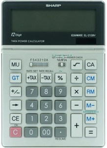 SHARP El2128V Semi-Desk Calculator Basic Calculator | Makro