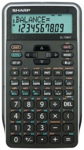 Sharp EL-738XTB Business and Financial Calculator Financial Calculator ...
