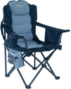 OZtrail Big Boy Camping Cooler Arm Blue Foldable Chair | Makro