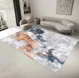 LMA Grey, Blue, Brown Synthetic Area Rug | Makro
