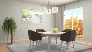 SMTE Grey Polyester Area Rug | Makro