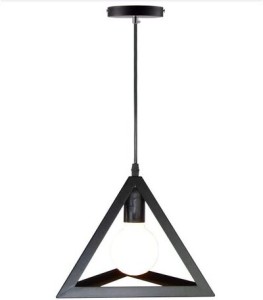 Hello Today Metal Pyramid Pendant Light - Black Metal Ceiling Light ...