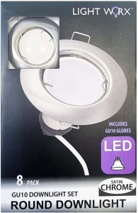 Lightworx Gu10 Aluminium Ceiling Light LED With Bulb | Makro