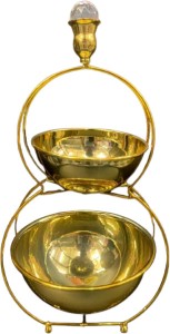 GENERIC 2 Tier Snack Stand Elegant 2 Tier Stand 5 l Double Pan | Makro