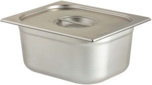 Steelking Bain Marie Half Insert With Lid 0.15 ml Single Pan | Makro