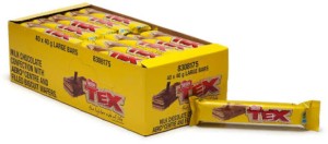 Nestlé Tex Chocolate Bars – 40 x 40g (Large Bars) Milk Chocolate Bars ...