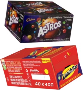 Nestle Cadbury Astros & Lunch Bar Combo Milk Chocolate Bars | Makro
