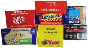 Cadbury Mini Chocolate Combo - Treat Pack with total of 156 Mini Bars ...
