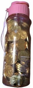 My Bottle Chocolate Gold Coins In BPA free Bottle Milk Chocolate Bites ...