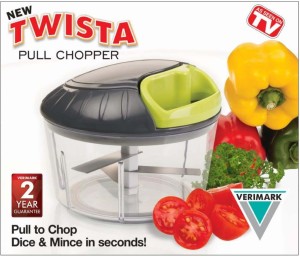 Verimark Twista Pull Chopper Vegetable & Fruit Chopper Plastic Steel ...