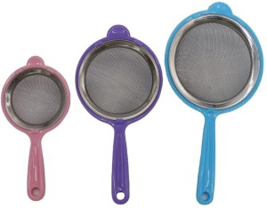AK Set Of 3 Stainless Steel Tea Sieve | Makro