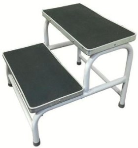Better Buys Double Step - Two-Step Power Coated Bed Side Step Stool ...