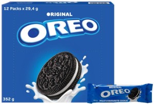 Oreos Oreo Original Biscuits Box – 12 Packs x 29.4g Each, Perfect Snack-Size Packs Cream Filled ...