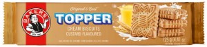 Bakers Topper Custard Flavoured Biscuits Cream Filled Biscuit | Makro