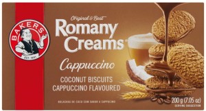 Bakers Romany Creams Cappuccino Coconut Biscuit Cream Filled Biscuit ...