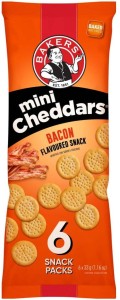 Bakers Mini Cheddars Bacon Flavoured Cheeselets | Makro