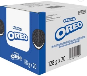 Oreo Original Box of 128g x 20 Cream Sandwich Biscuit | Makro